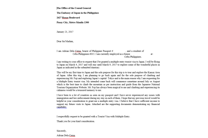 Sample Multiple Entry Visa Letter Japan sample-multiple-entry-visa-letter-japan