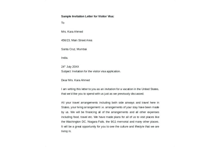 Invitation Letter Format For Tourist Visa To India invitation-letter-format-for-tourist-visa-to-india