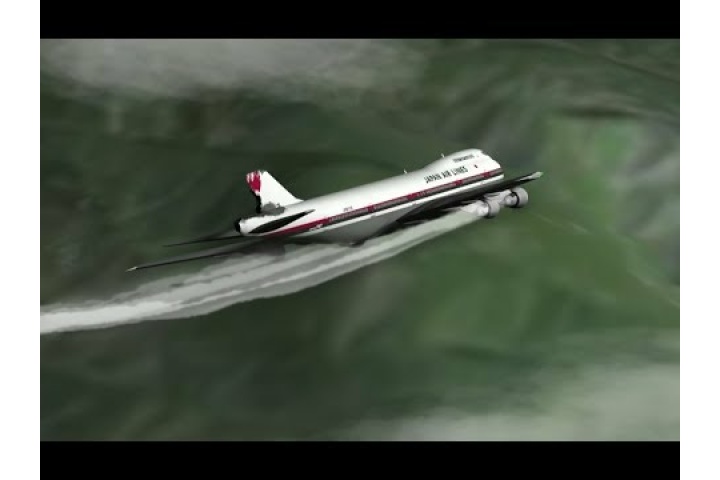 Japan Airlines Flight 123 Crash Animation
