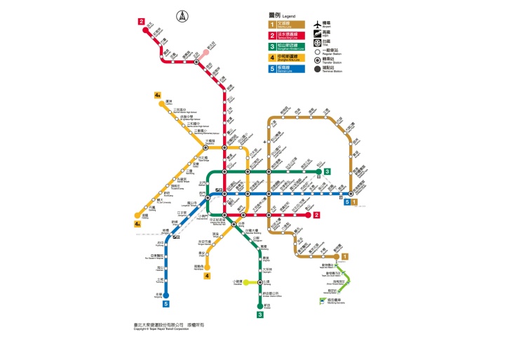 taiwan mrt map