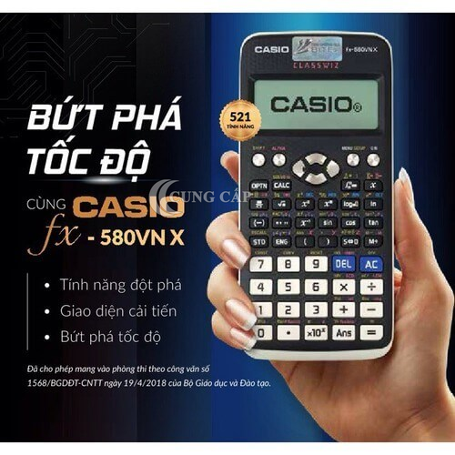 Máy tính casio 580 chính hãng, giá rẻ tại Bitex